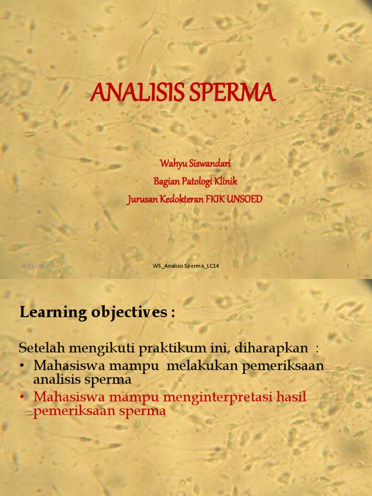 Analisis Sperma | PDF | Pengembangan Diri | Kesehatan Holistik