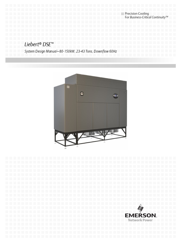 Liebert DSE Design Manual 60Hz (R01 - 13) (SL-18926) | PDF | Electrical ...
