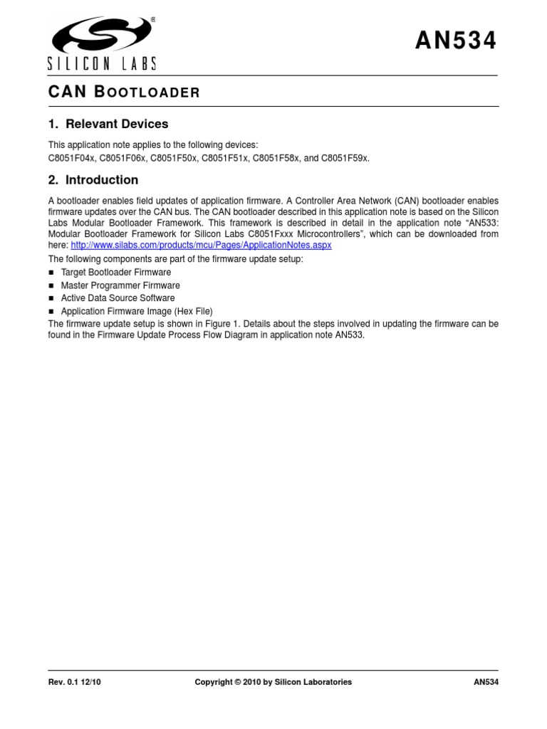 Bootloader Using CAN | Download Free PDF | Booting | Microcontroller