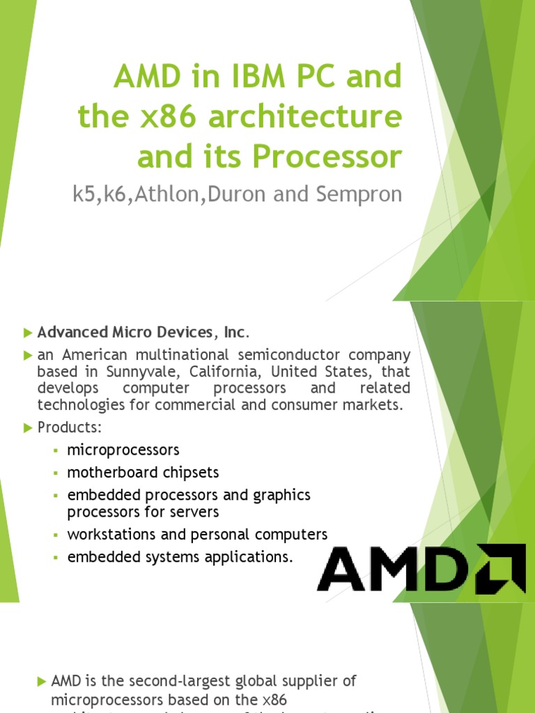 AMD in IBM PC and The x86 Architecture | PDF | Advanced Micro Devices ...