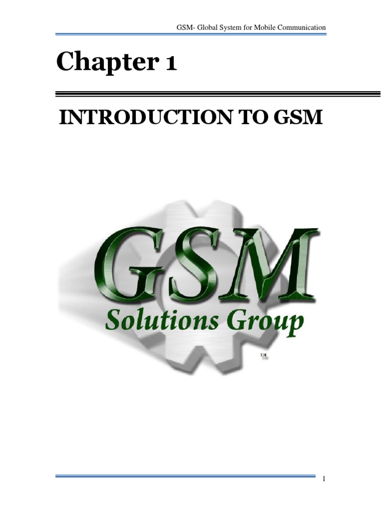 Understanding GSM: Key Standards and Features | PDF | Gsm | Cellular ...