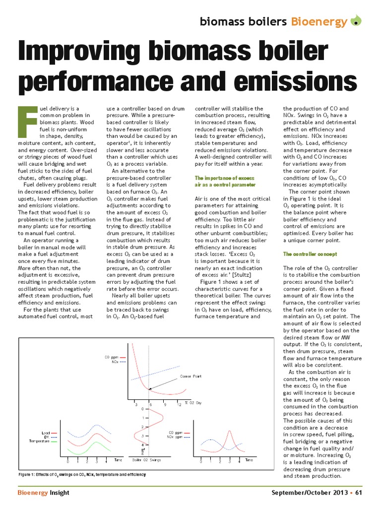 Improving Biomass Boiler Performance and Emissions | Boiler | N Ox