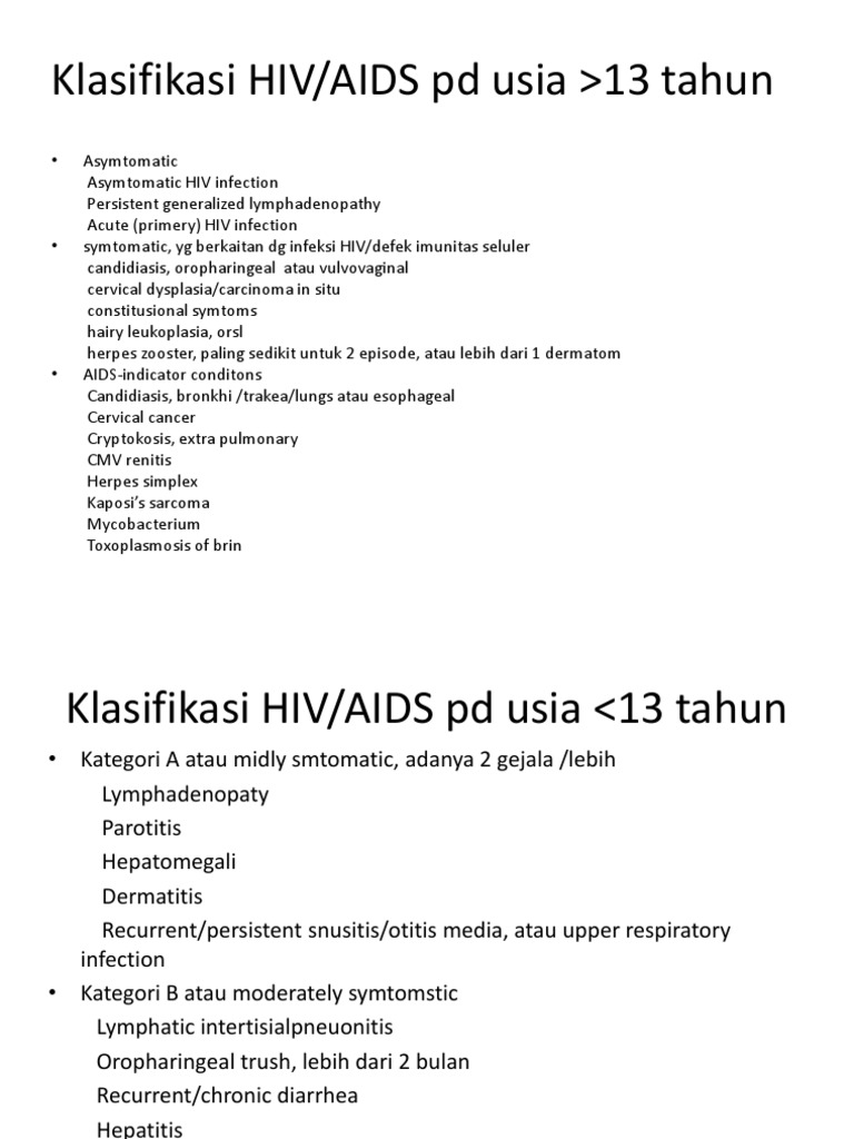 Klasifikasi HIV | PDF