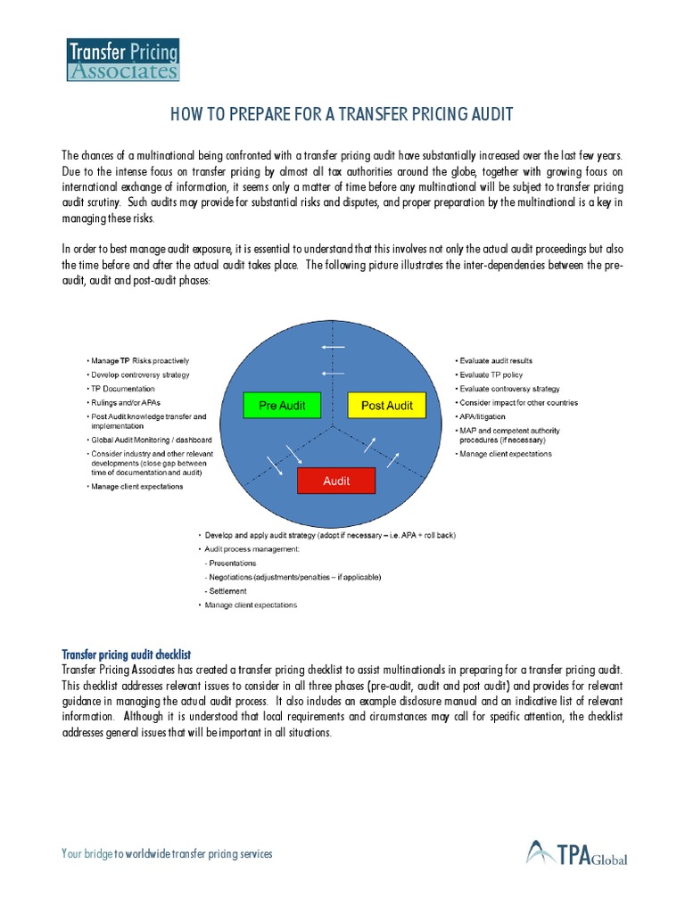 How To Prepare For A Transfer Pricing Audit | PDF | Audit | Taxes