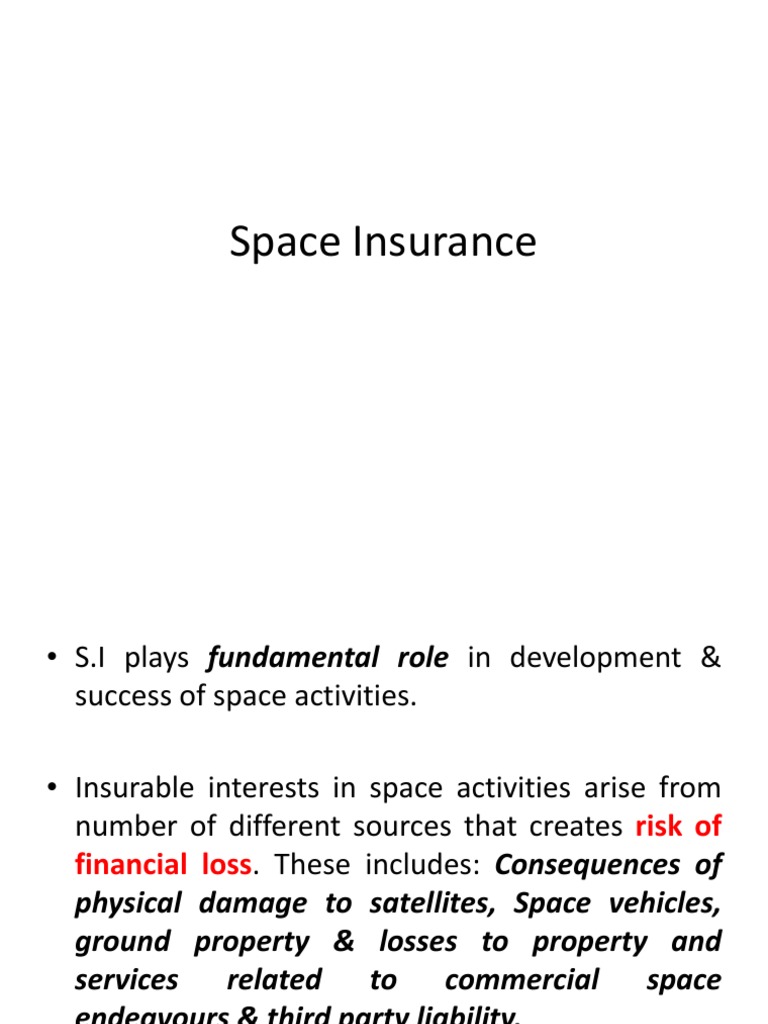 Space Insurance | PDF | Satellite | Liability Insurance