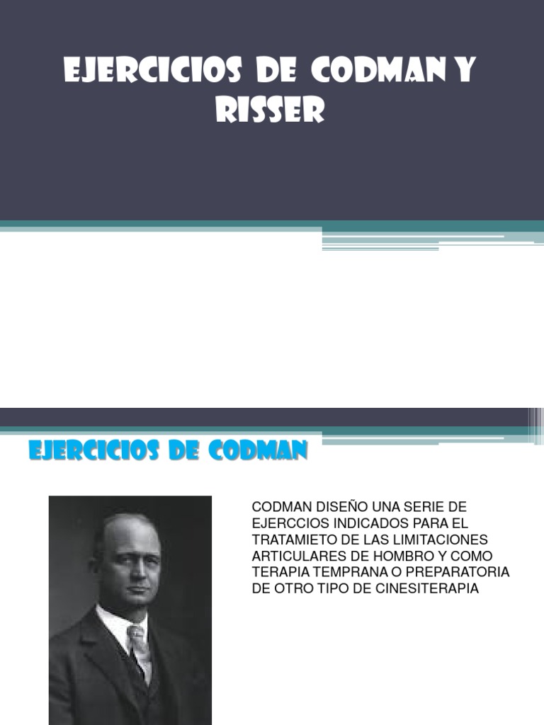 Ejercicios de Codman y Risser | PDF | Pie | Hombro