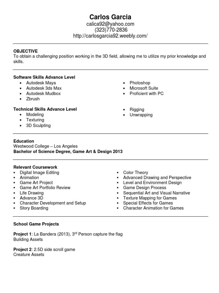Carlos Resume1 | PDF