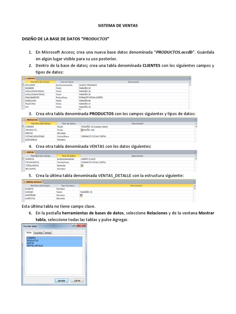 Ejemplo de Programacion Visual Basic 2010 Con Access | PDF | Tabla ...