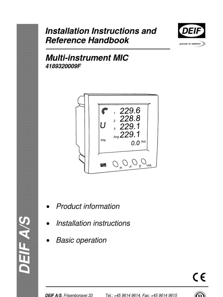 MIC Installation Instructions Handbook | PDF