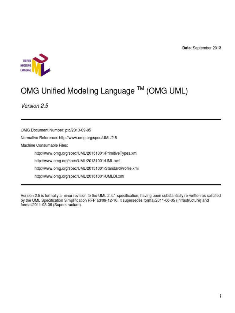 OMG Unified Modeling Language 2.5 | PDF | Computers