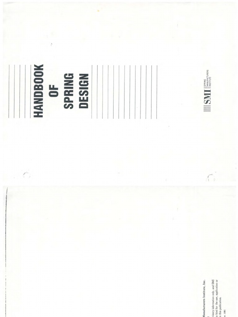Spring Design Handbook | PDF