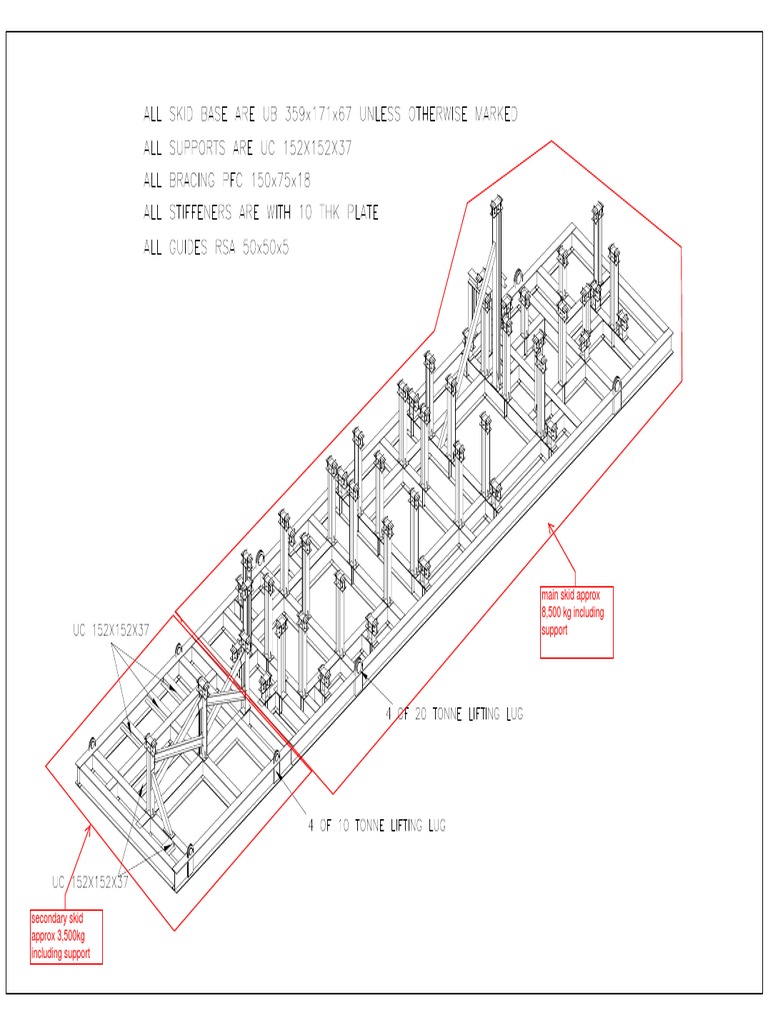 Main Skid Approx 8,500 KG Including Support | PDF