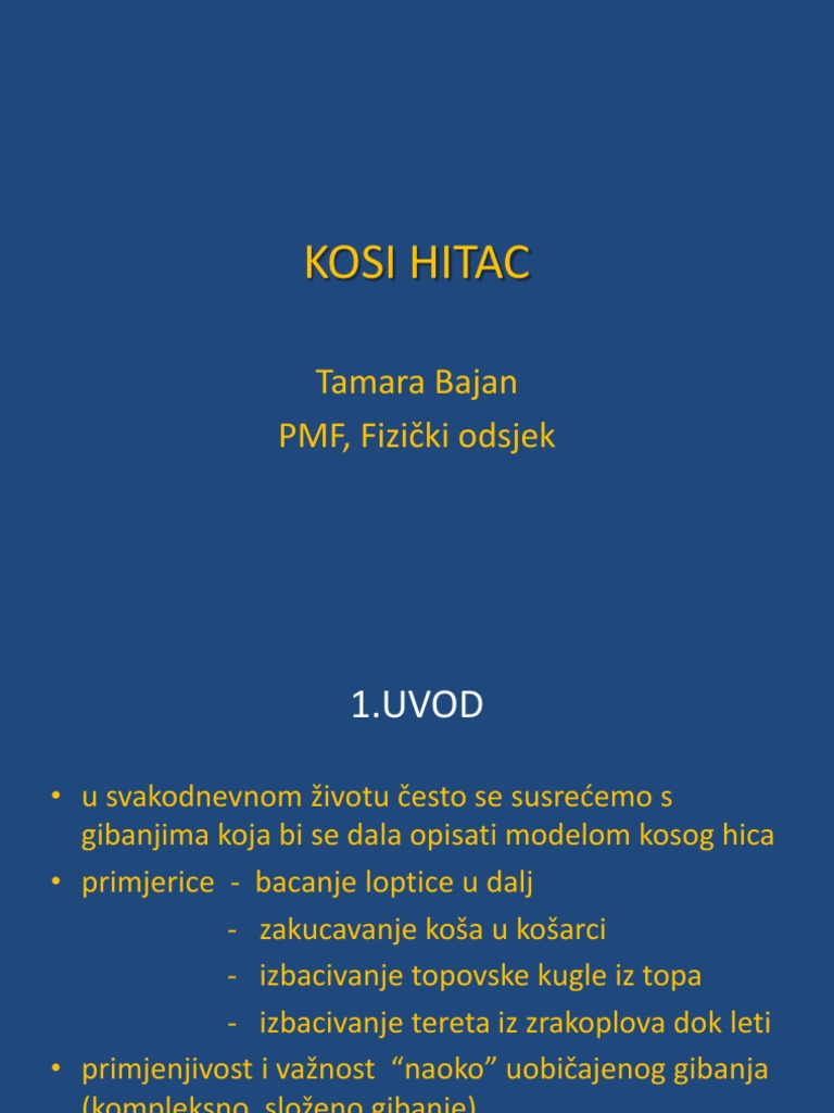 Bajan Kosi Hitac | PDF