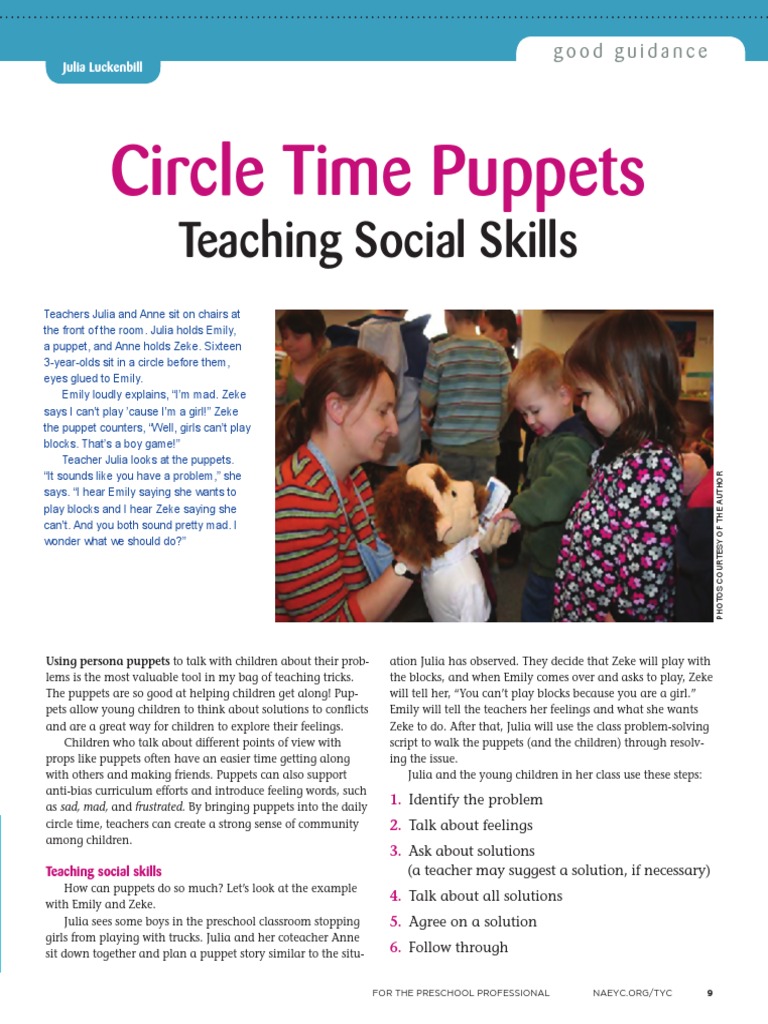 Using Puppets to Teach Social Skills | PDF | Preschool | Classroom