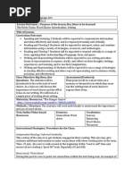 Tara CLR Lesson Plan | PDF | Senses | Lesson Plan