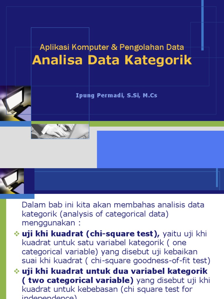 Materi 6 Analisis Data Kategorik