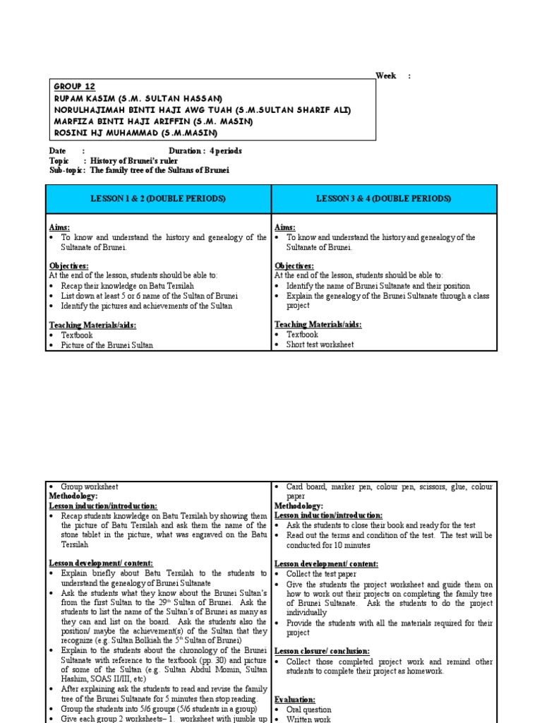 Brunei Sultanate History Lesson | PDF | Brunei | Teaching