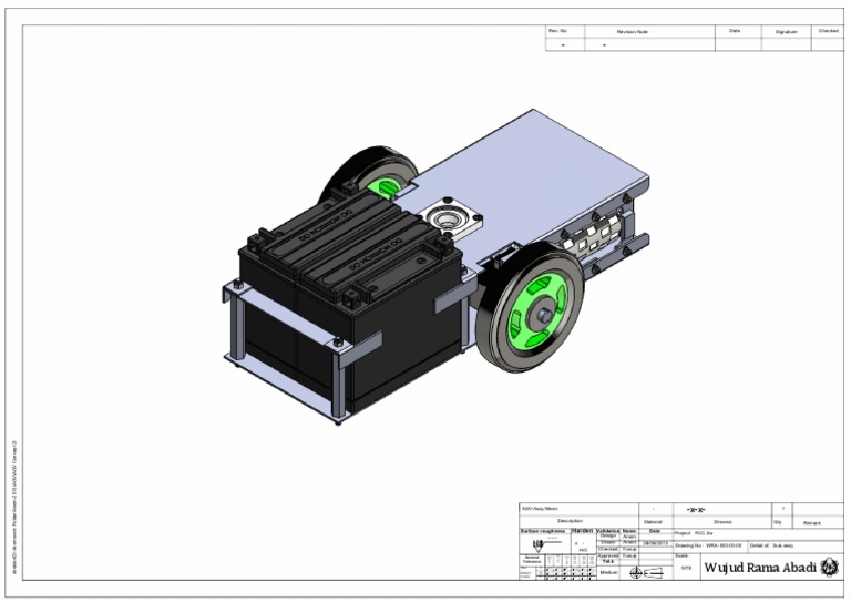 AGV Assembly Drawing Details | PDF | Technology & Engineering