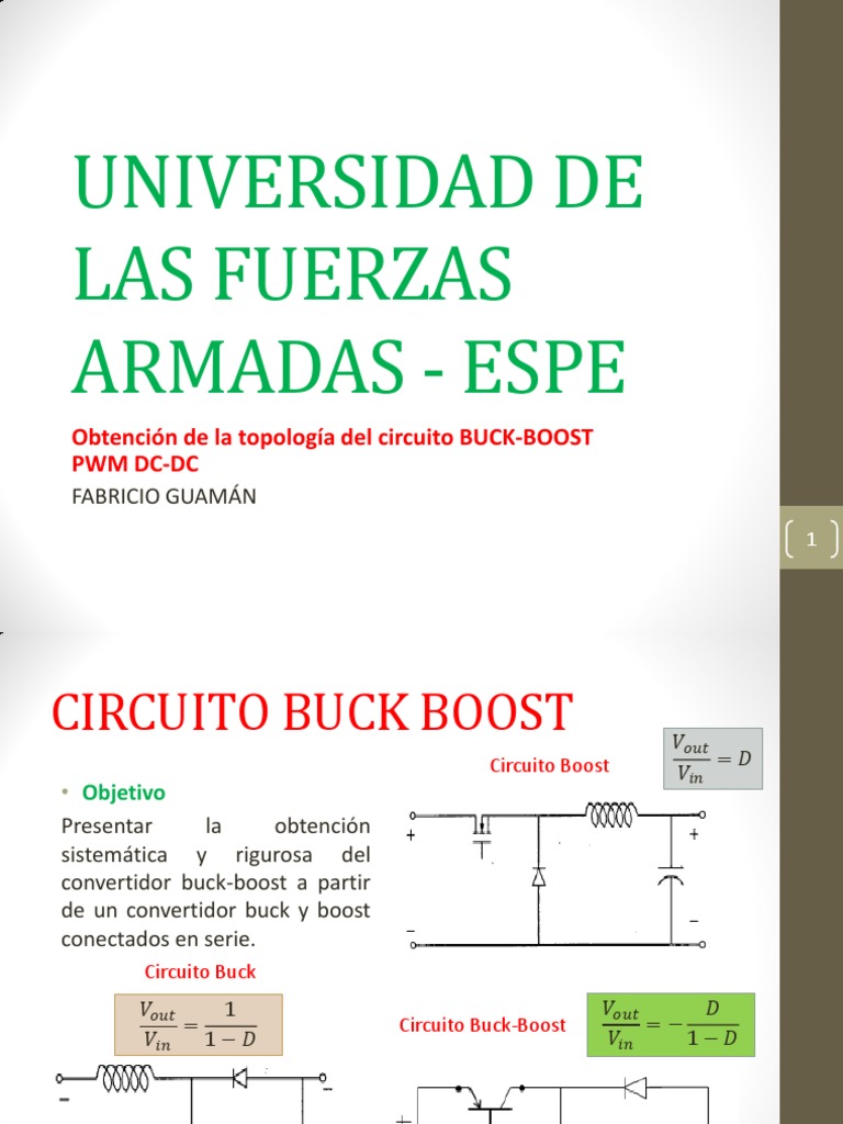 Topología del Circuito Buck-Boost | PDF