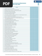 Eating Attitudes Test (EAT-40 y EAT-26) | PDF | Salud y bienestar ...