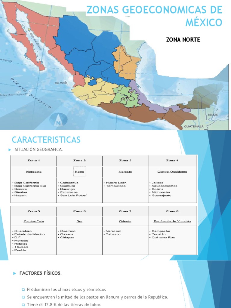 Zonas Geoeconomicas de México | PDF | Hogar, jardinería y bricolaje