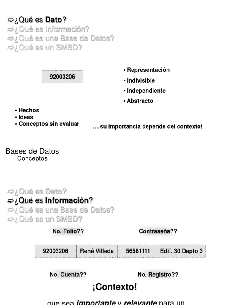 Modelos de Datos (Full) | PDF | Objeto (informática) | Base de datos ...
