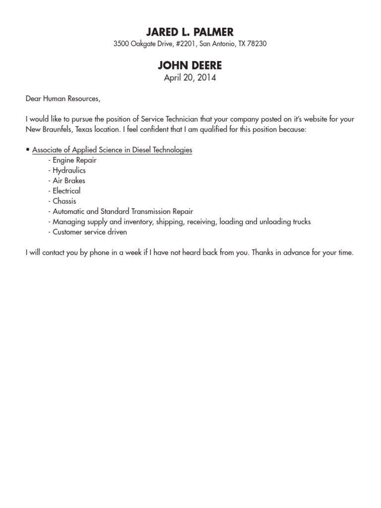 Jared Palmer Resume 2014 Pdf Engines Truck