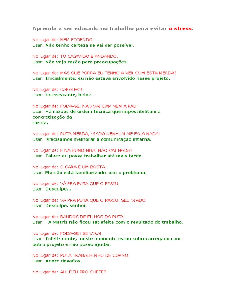 Aprenda A Ser Educado No Trabalho | PDF | Autoajuda