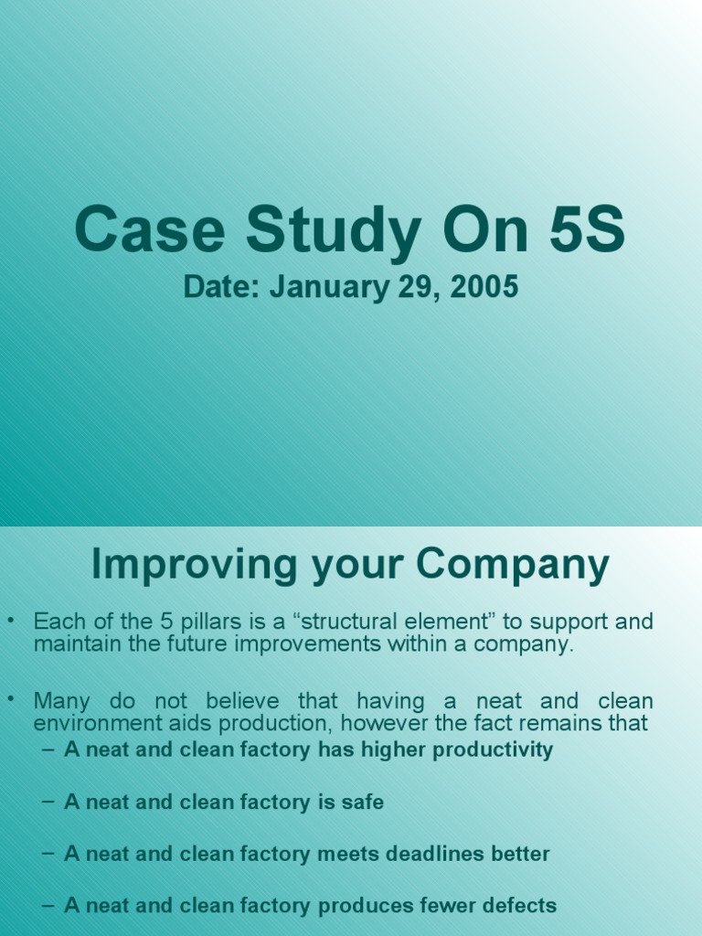 Case Study On 5S | PDF | Business