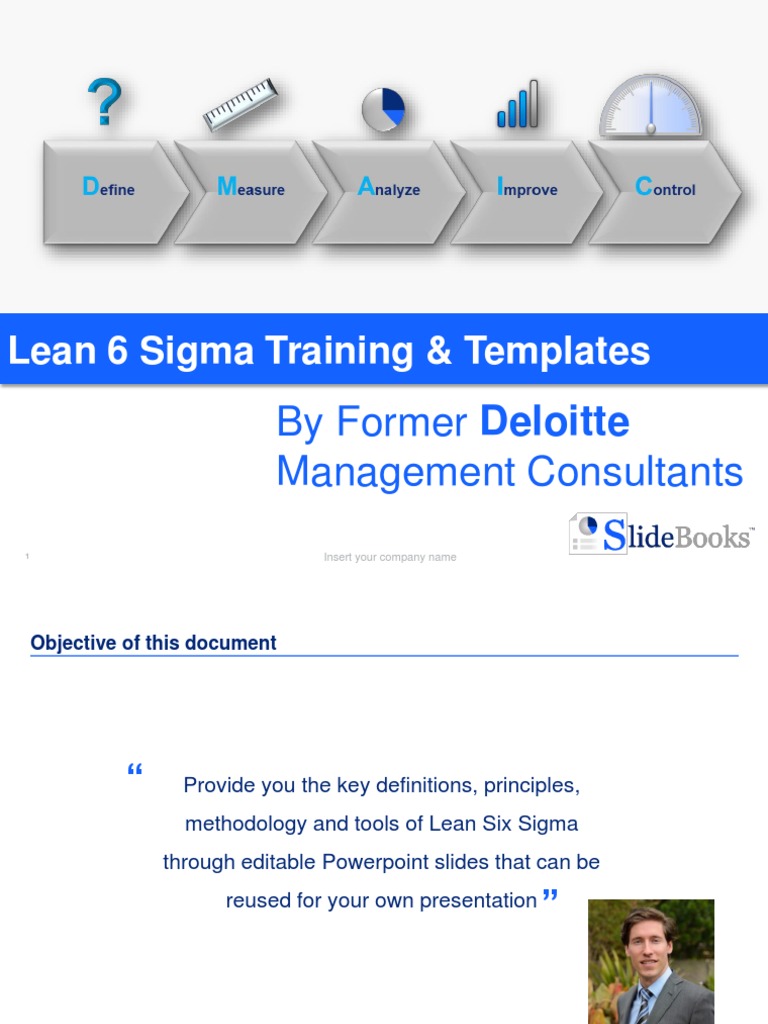 Lean Six Sigma PowerPoint Template | PDF | Lean Manufacturing | Six Sigma