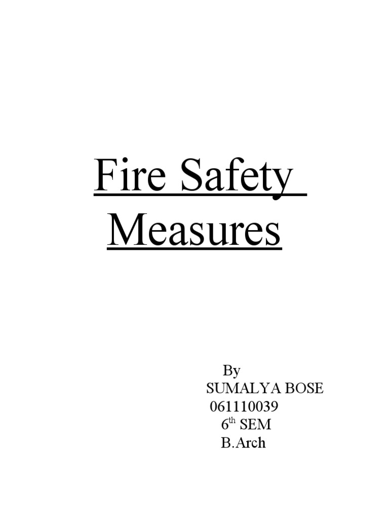 Fire Safety | PDF