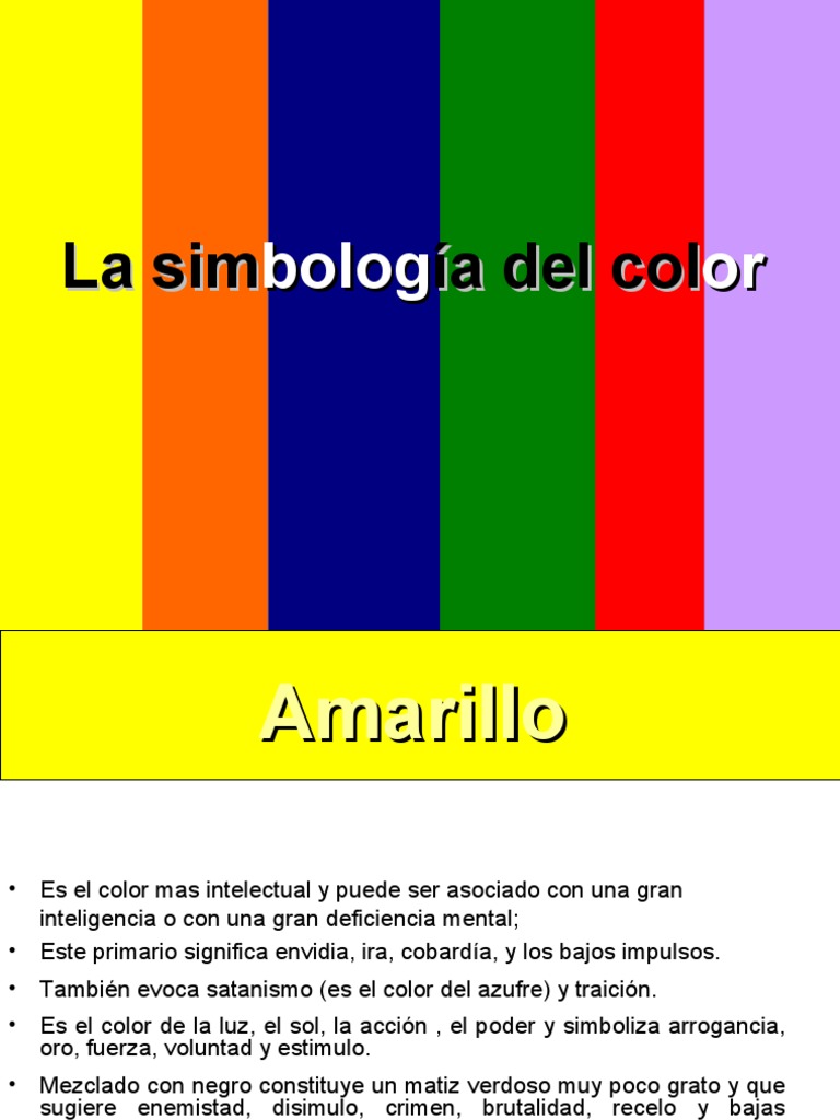 Simbología de los Colores Primarios | PDF | Blanco | Color