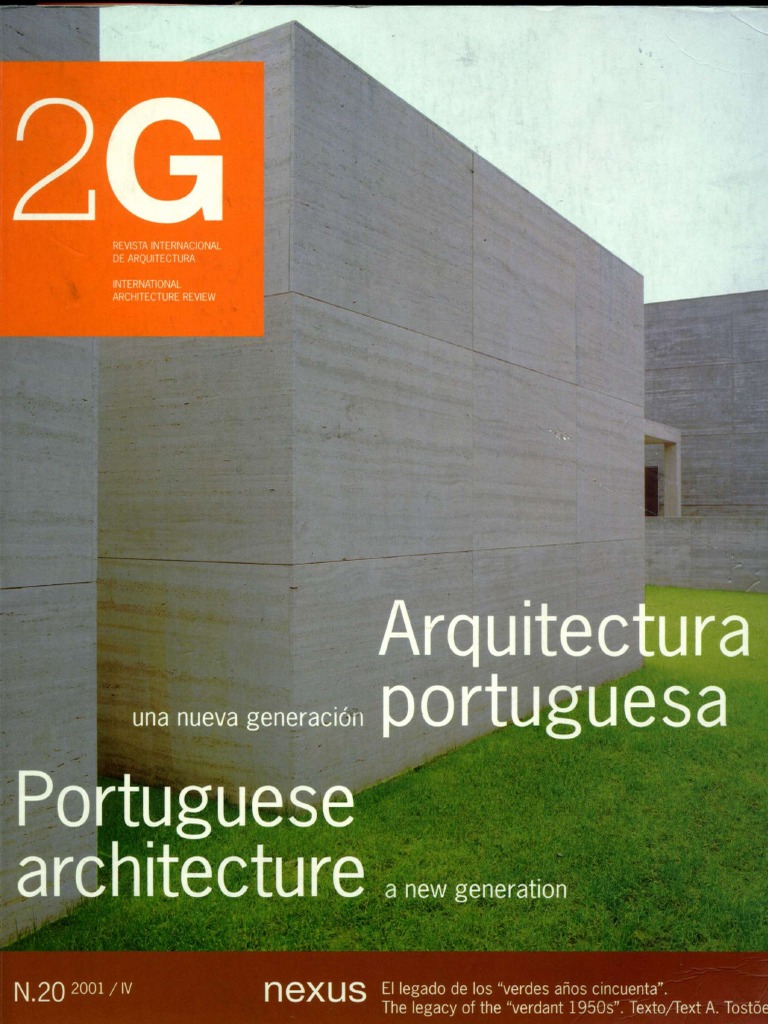 (Architecture Ebook) 2G 2001 20 Arquitectura Portuguesa | PDF
