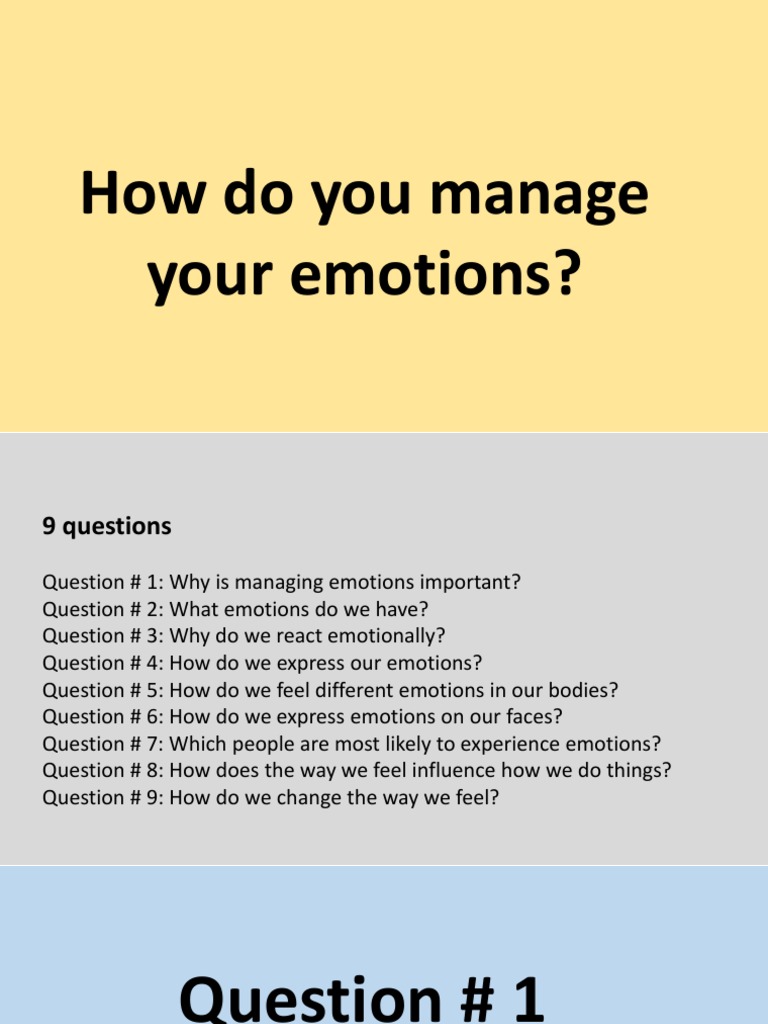 Managing Emotions | PDF | Anger | Emotions