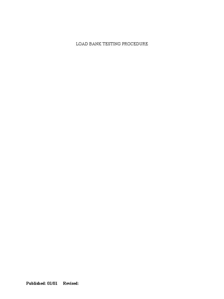 Genset Load Test | PDF | Electric Generator | Fuel Injection