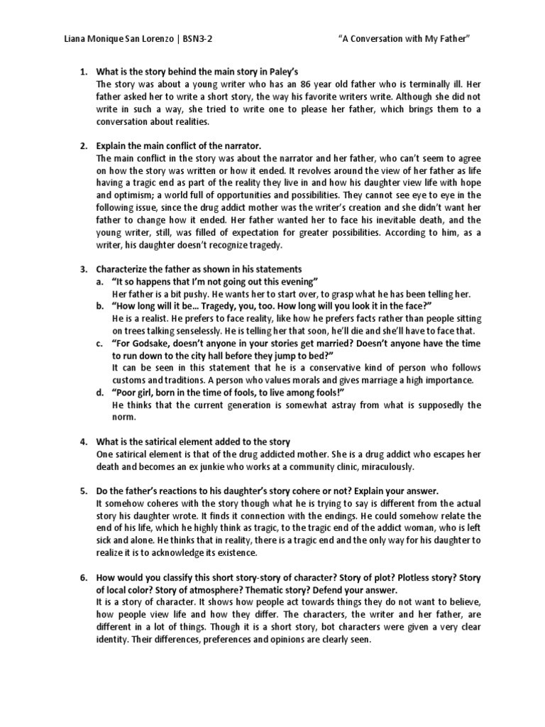 A Conversation With My Father | PDF | Norm (Social)