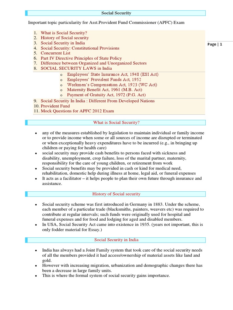 Social Security | PDF | Welfare | Social Security (United States)