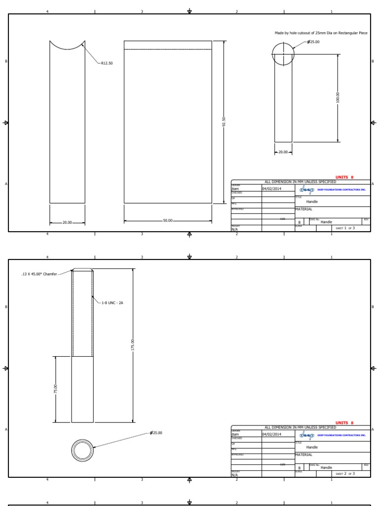 Units: Drawn Checked QA MFG Approved Title | PDF