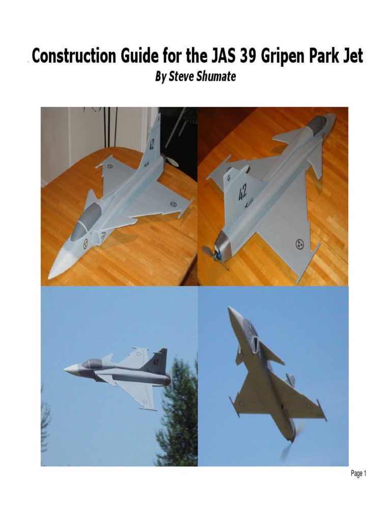 JAS 39 Park Jet Construction Manual | PDF | Aerospace Engineering ...