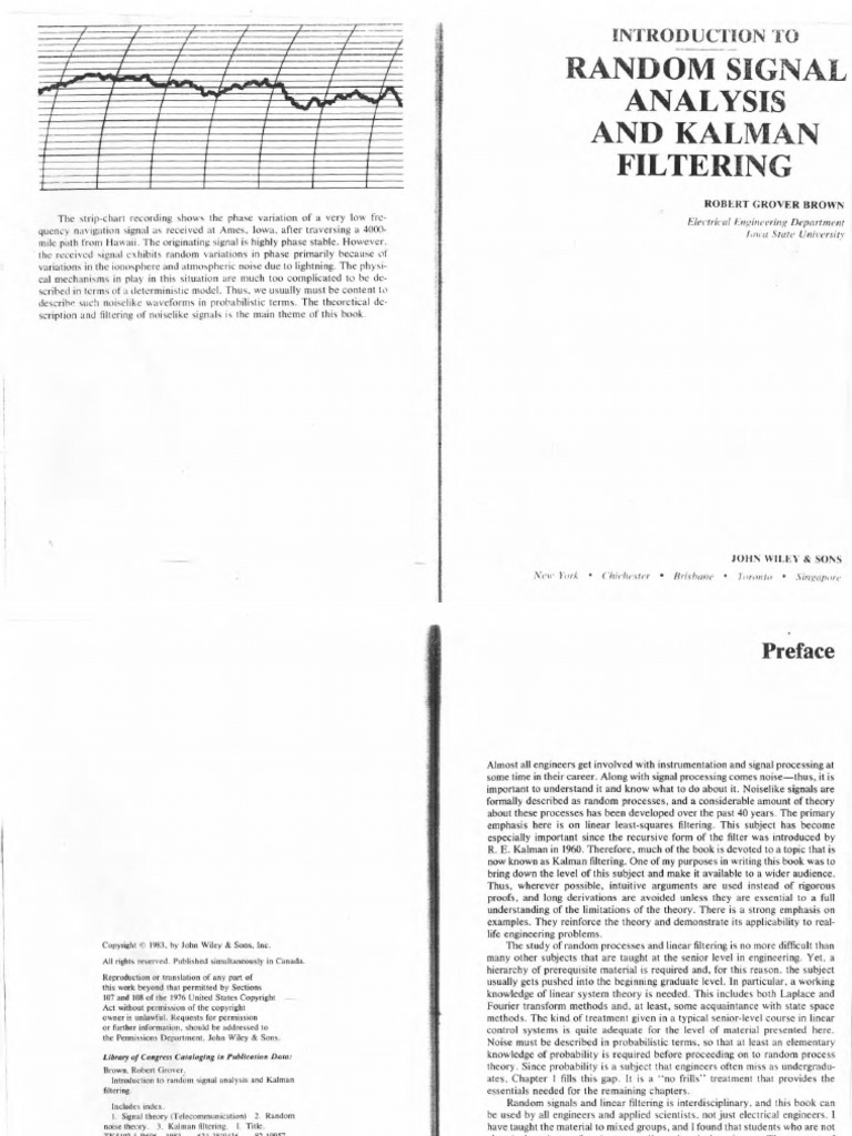(Ebook) Introduction To Random Signal Analysis and Kalman Filtering - R ...