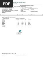 Solicitud de Laboratorio de Analisis Clinicos | PDF | Sangre | Fluidos corporales