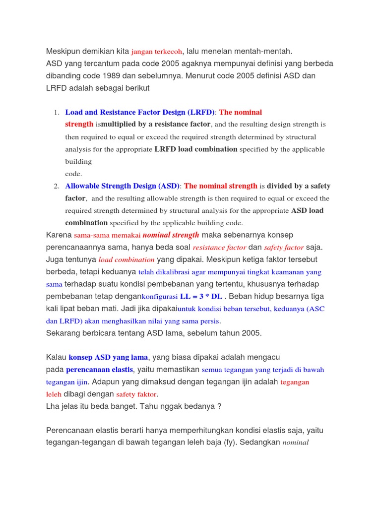 Asd Dan LRFD | PDF
