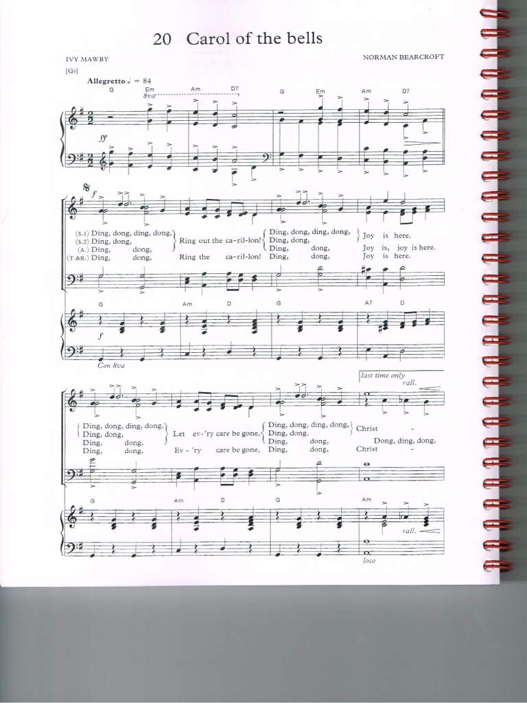 Carol of The Bells | PDF | Christmas Traditions | Christmas