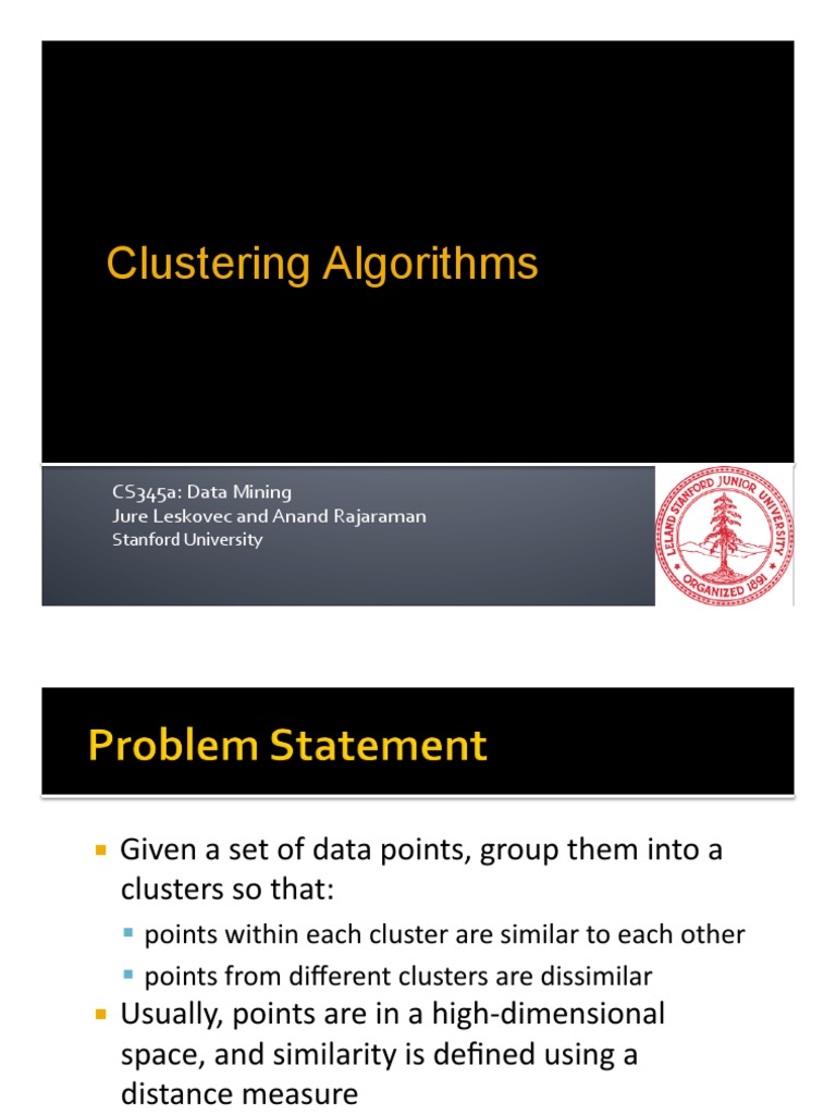 12 Clustering | Download Free PDF | Cluster Analysis | Algorithms And Data Structures