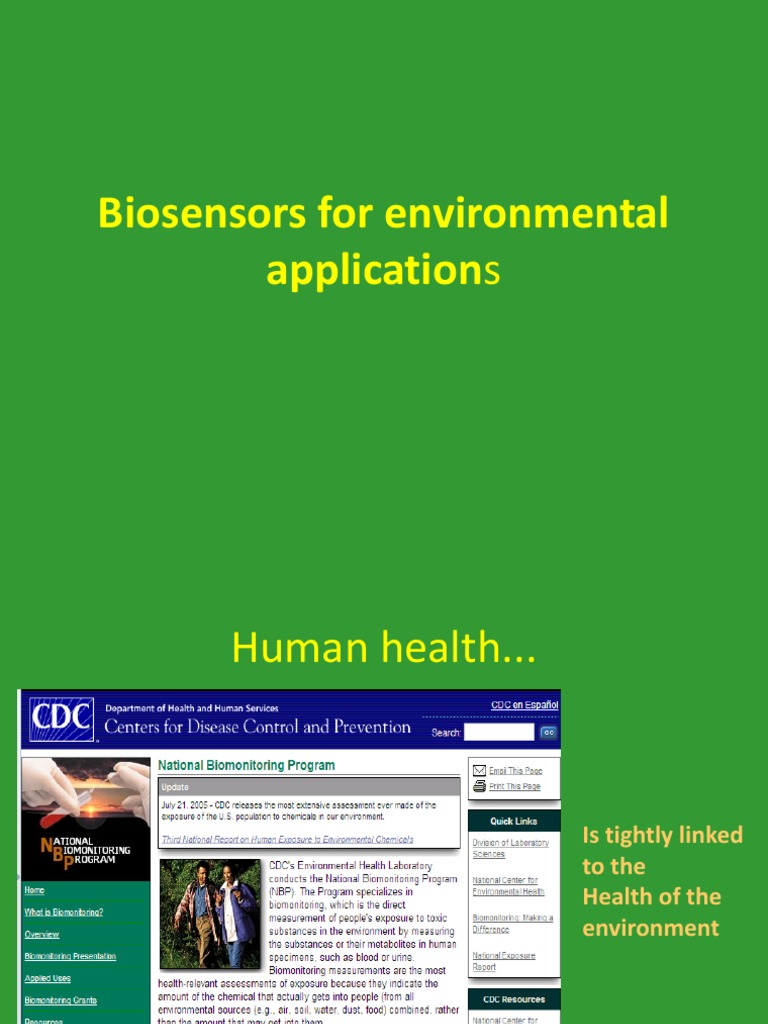 Environmental Biosensors | PDF | Pollution | Biosensor