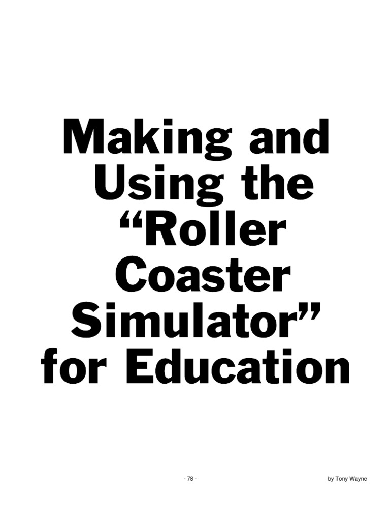 Roller Coaster SImulation | PDF | Distance | Acceleration