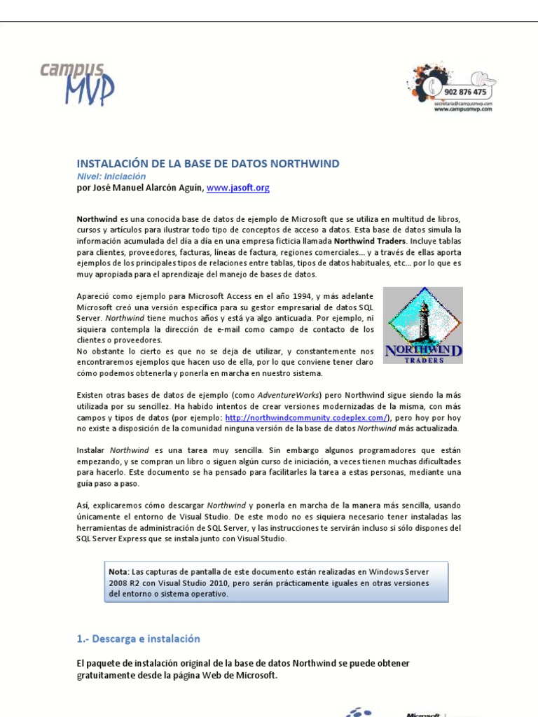 ARTÍCULO: Instalación de La Base de Datos Northwind - Principiantes ...