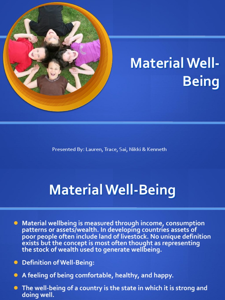 Child Material Well-being | Quality Of Life | Well Being