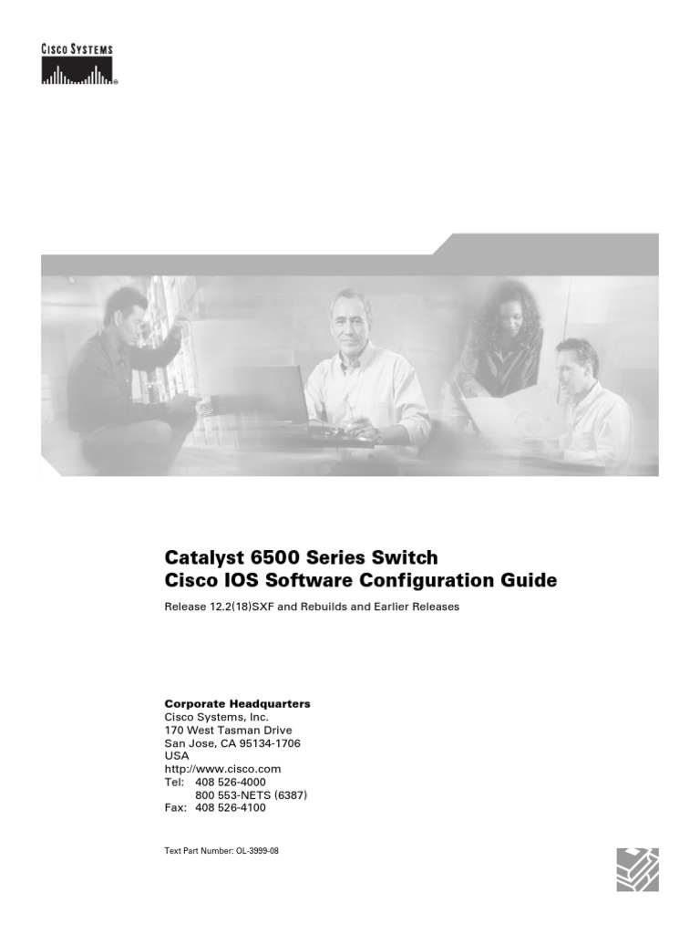 Catalyst 6500 Series Switch Cisco Ios Software Configuration Guide Release 122 18 Sxf Pdf 4591