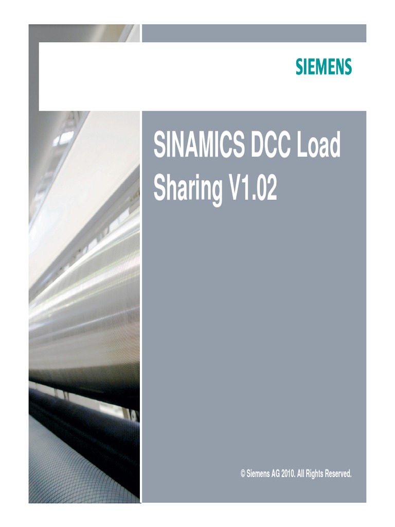 Slides Sinamics DCC Load Sharing v1 0 2 | Application Software | Torque
